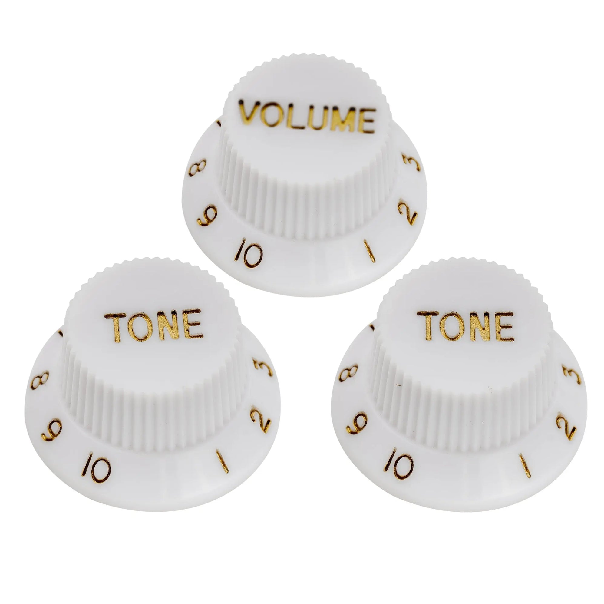 Musiclily 18 Splines Push-on Control Knobs for Strat Style Guitar 2T1V ...