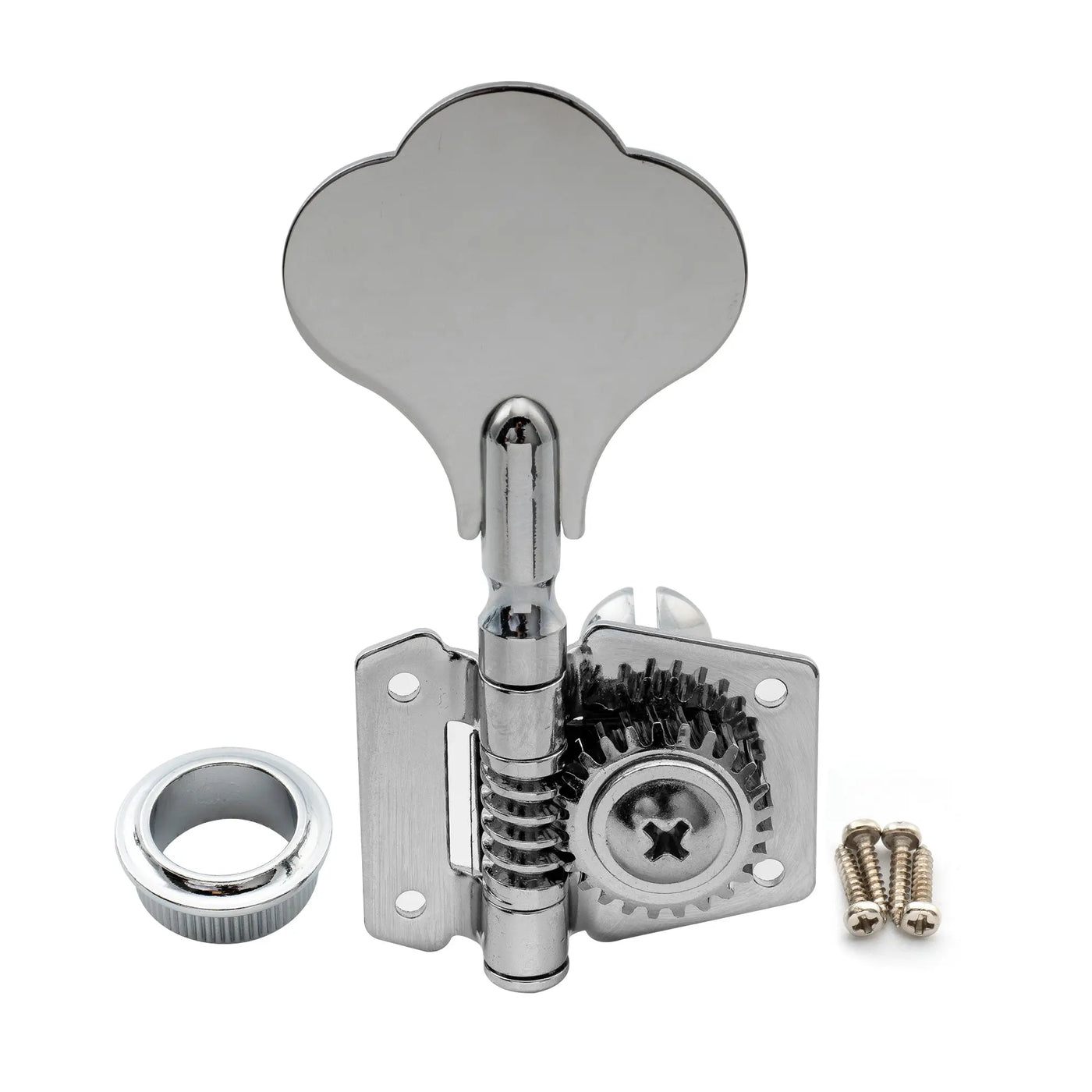 4-in-line Open Gear Bass Tuners Machine Heads Set Tuning Pegs Keys ...