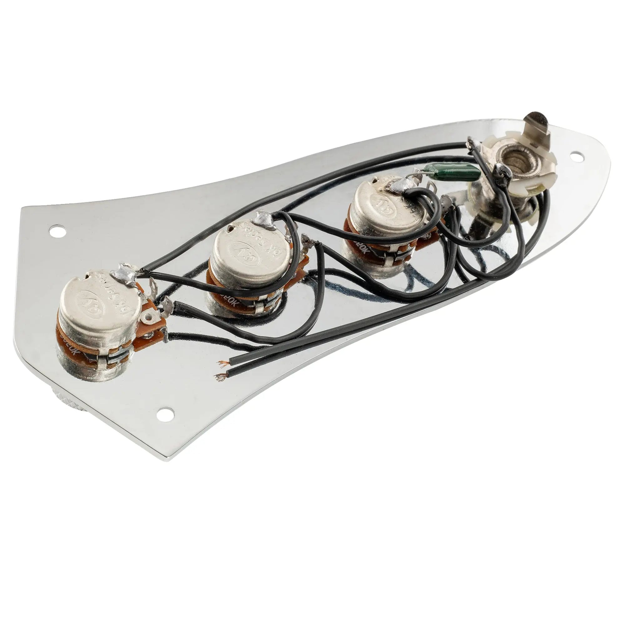 Musiclily Loaded Prewired Jazz Bass Control Plate for JB Style Bass ...