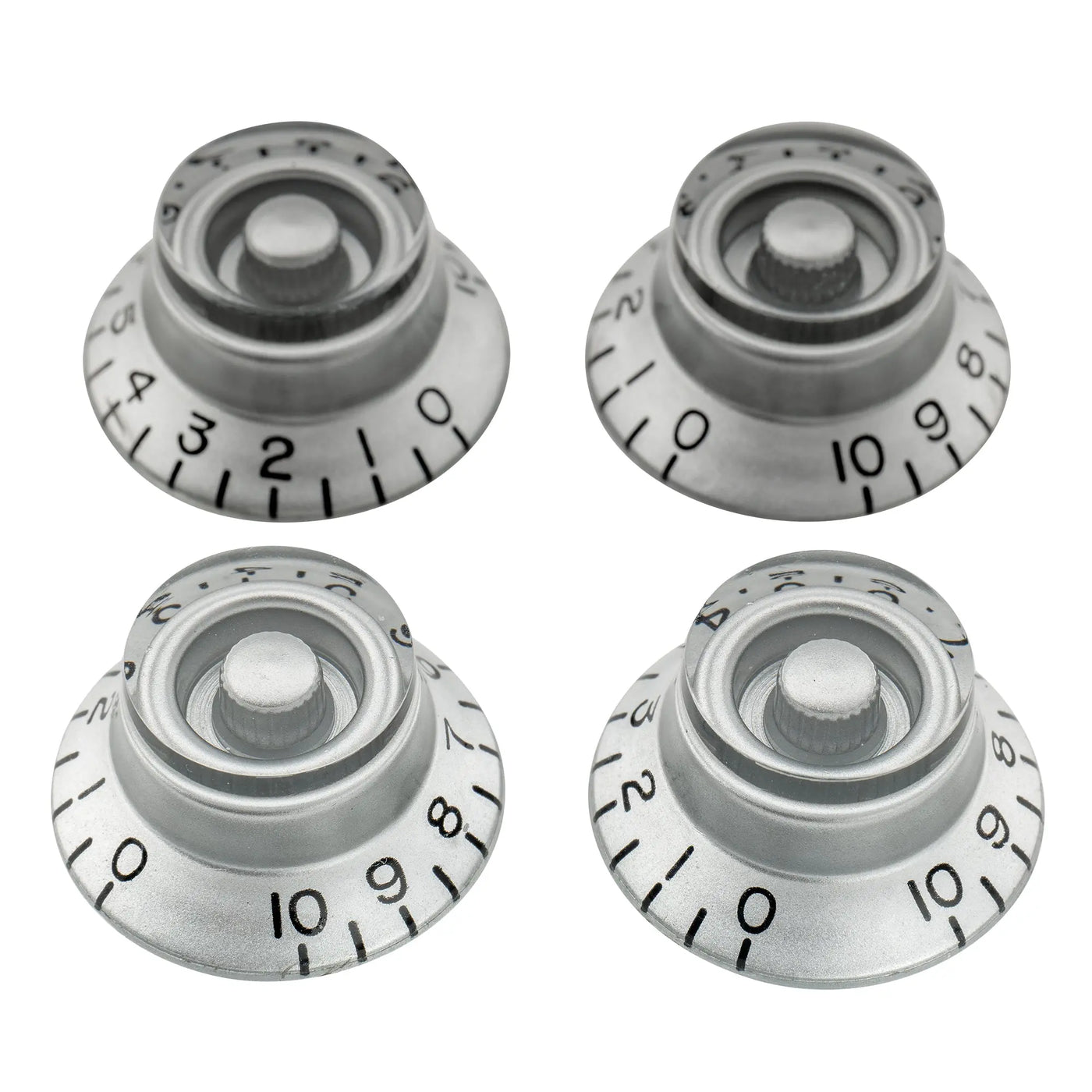 Musiclily Left Handed 24-Spline Top Hat LP SG Style Guitar Bell Knobs ...