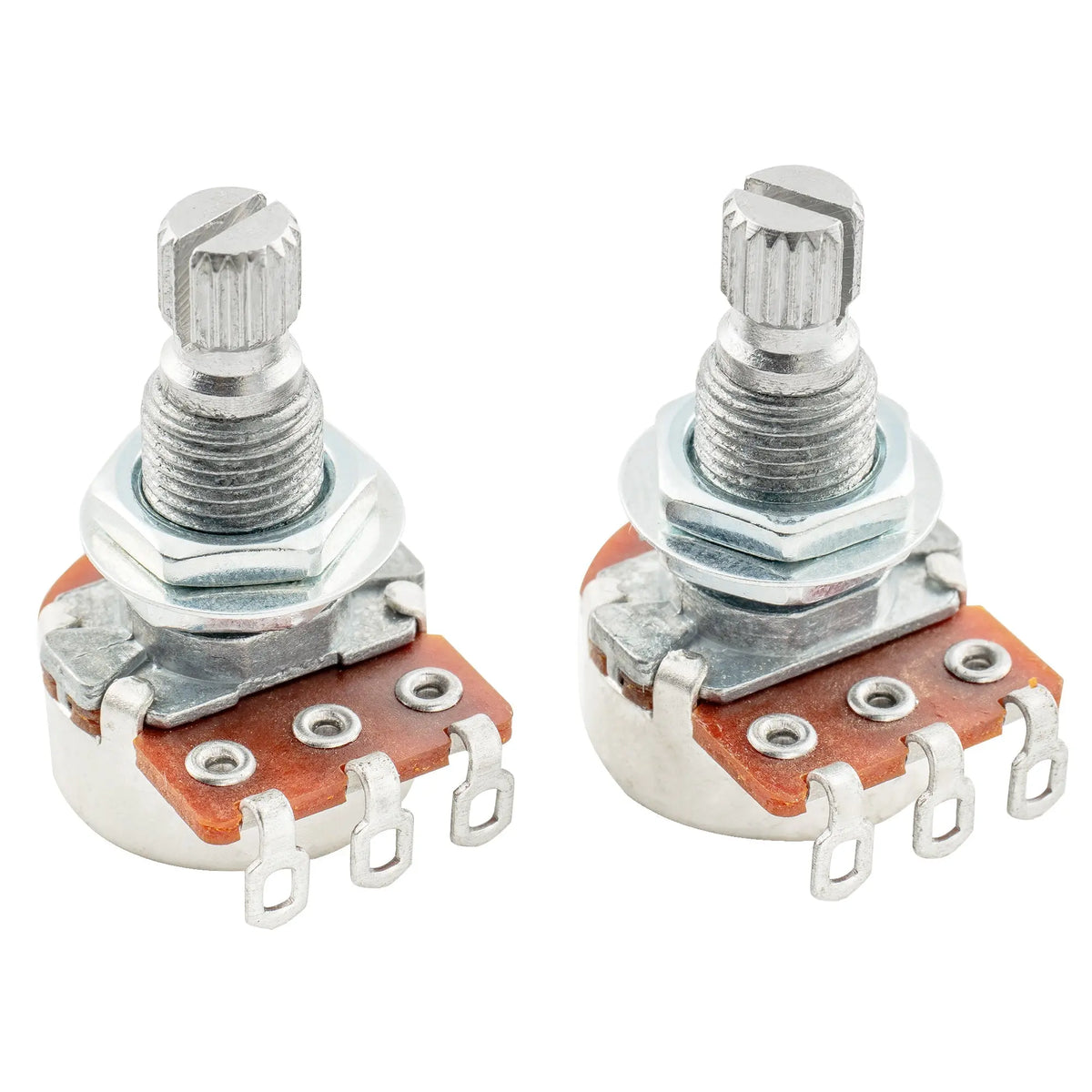 Alpha 25K Metric 18-Spline Pots Potentiometer for Electric Guitar Bass ...