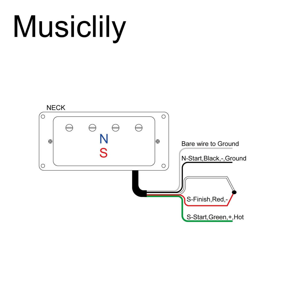 Artec MVBA4 LP/EPI Style Electric Bass Humbucker Neck Bridge Pickups ...
