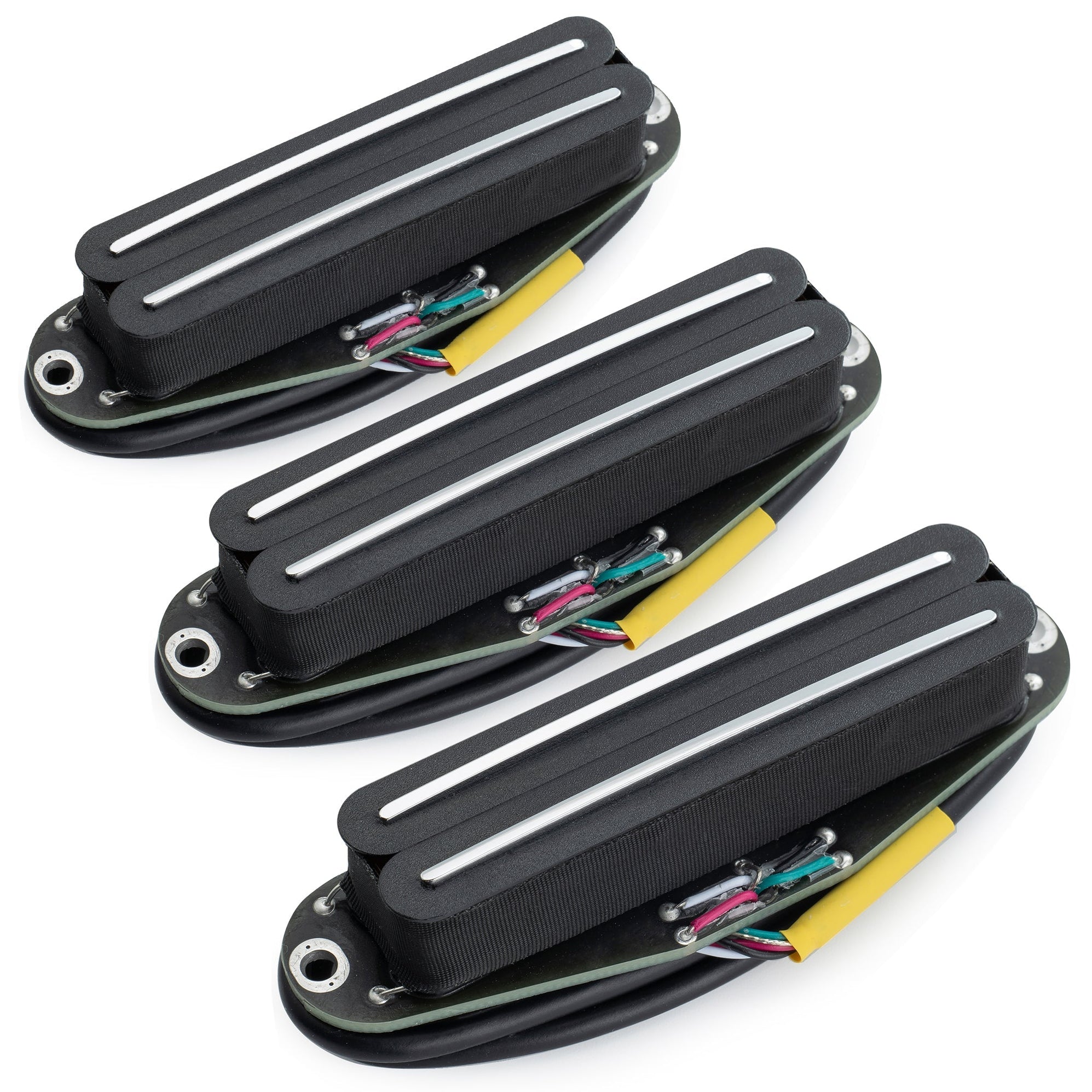 Musiclily Pro ST-DPHC Ceramic Rail Blade Single Coil Sized Humbucker ...