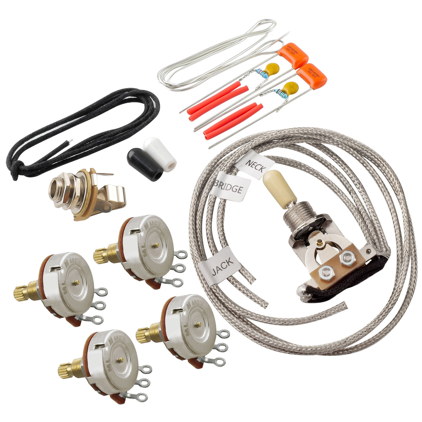 Musiclily Treble Bleed Wring Kit for Epiphone LP Style Electric Guitar ...