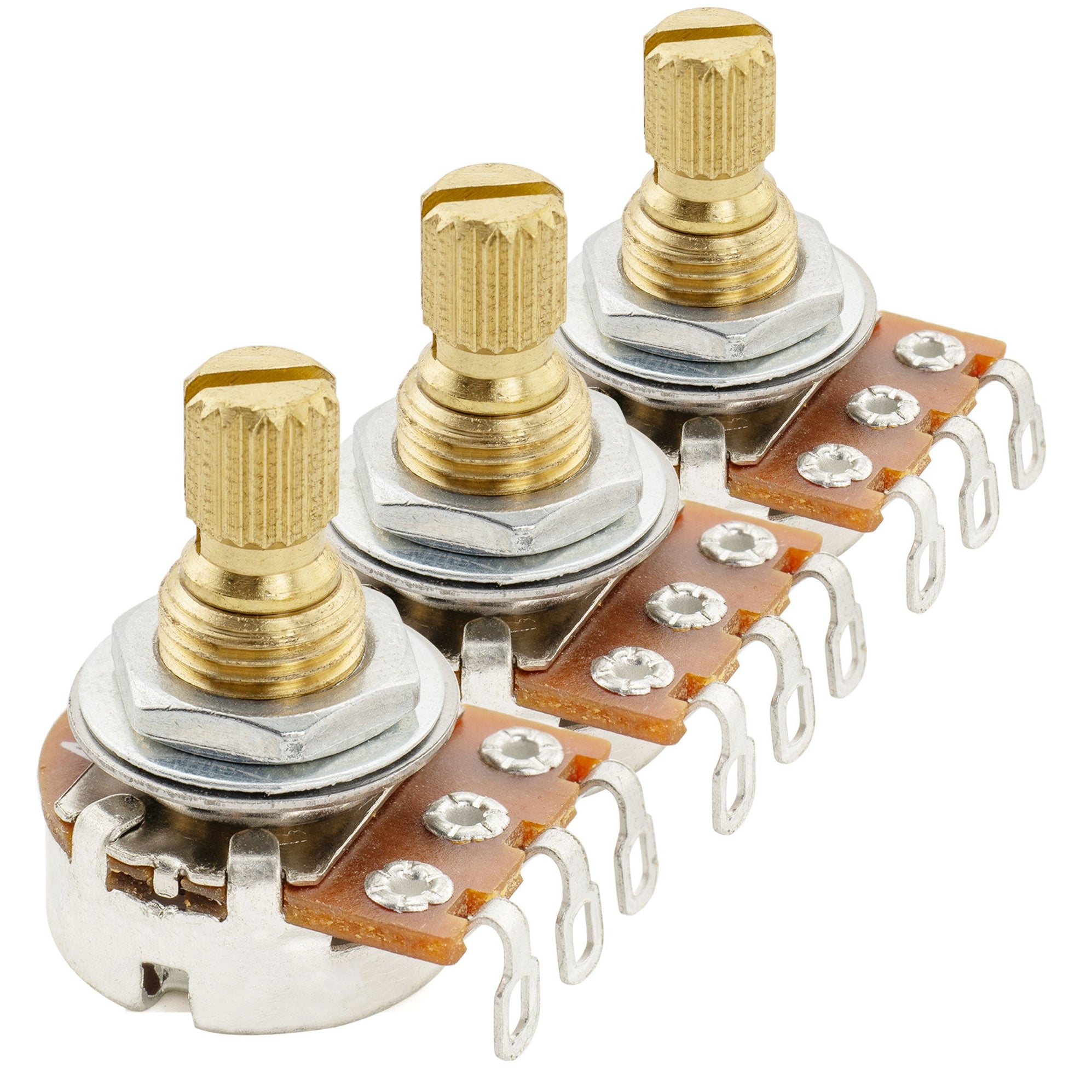 Musiclily Pro A250K Mini Pots Brass Metric Split Short Shaft 6.5mm ...