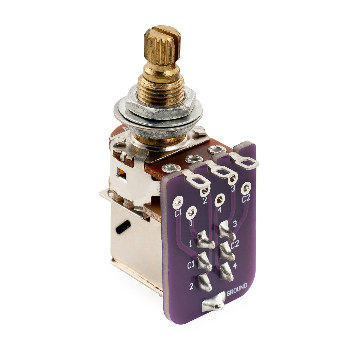 Musiclily Pro A500K PCB Mod DPDT Push-Pull Brass Pot Metric Split ...